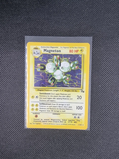 🔥 MAGNETON 11/62 🔥 Original Fossil Holo Rare Pokemon Card WOTC 1999 EUR 4,94 - PicClick DE