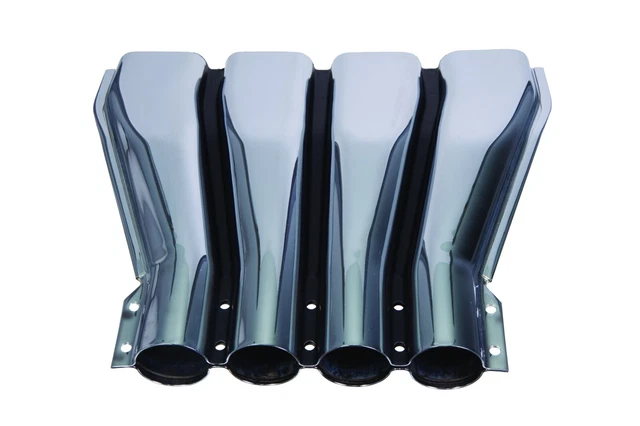 JAGUAR E TYPE S3 V12 Fan Tail Exhaust Tips Mild Steel Chrome Finish ...