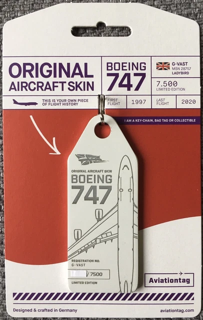 AVIATIONTAG : VIRGIN Atlantic Boeing 747-400 (G-VAST) LADYBIRD : SOLID ...