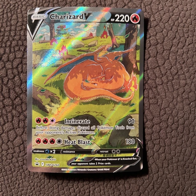CARTE POKEMON CHARIZARD Alt Art SWSH260 Collection Ultra Premium Neuf ...