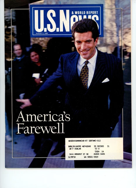 US NEWS & World Report JFK Jr Kennedy Americas Farewell August 1999 £33 ...