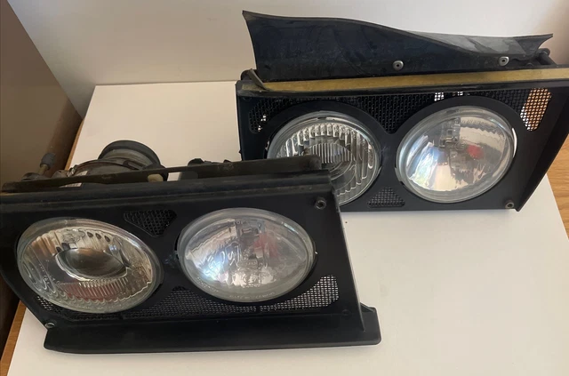 LANCIA DELTA INTEGRALE Evo LH & RH twin headlights Hella Surrounds ...
