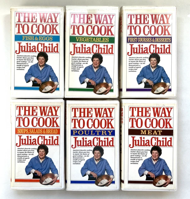 VINTAGE JULIA CHILD The Way To Cook Complete Set 6 VHS Knopf Video ...