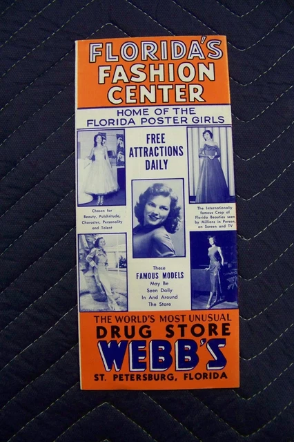 WEBB'S DRUG STORE / Circus Pamphlet Saint St. Petersburg Florida 1926 ...