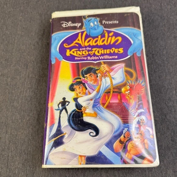 ALADDIN AND THE King of Thieves VHS Movie Tape Disney Animated Robin ...