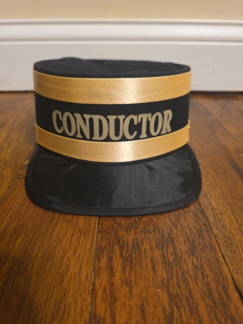 TRAIN MAN CONDUCTOR Hat Railroad Train Operator Conductors Costumes Cap ...