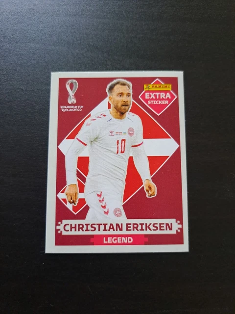 Christian Eriksen Extra Legend Base Sticker Panini Qatar 2022 World Cup £599 Picclick Uk