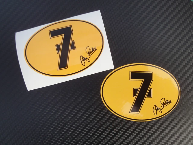 2 BARRY SHEENE Number #7 decals /stickers with Signature, Vintage ...