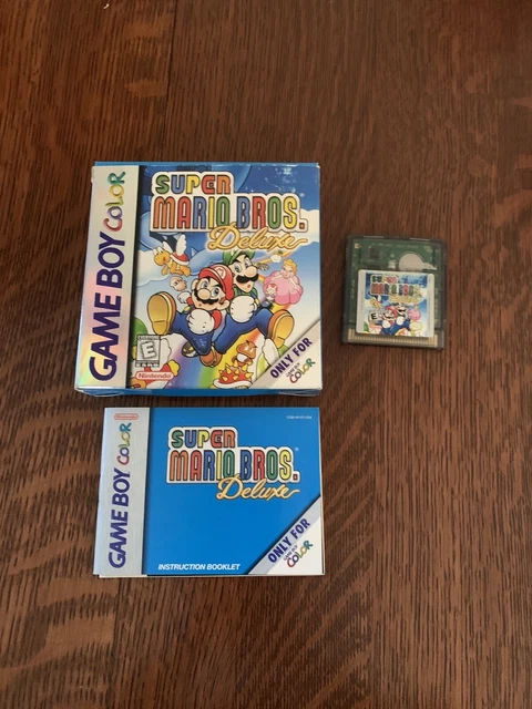SUPER MARIO BROS Deluxe Nintendo Game Boy Color GBC CIB Complete in Box ...