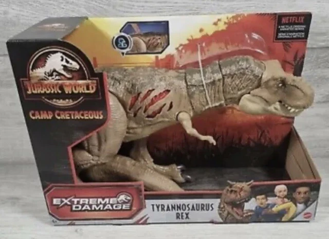 JURASSIC WORLD T-REX Camp Cretaceous Extreme Damage Jurassic Park New ...