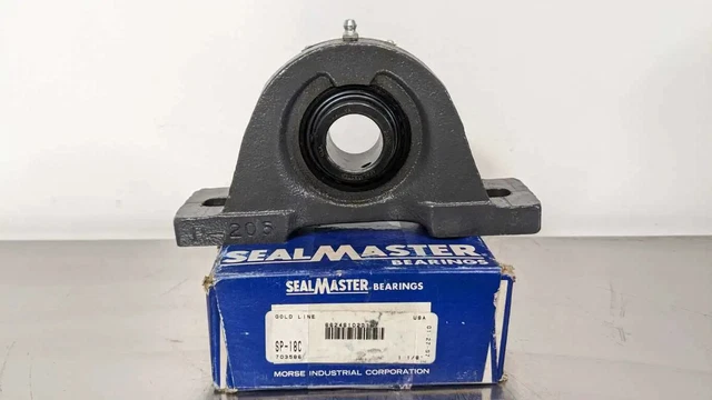SEALMASTER SP-18C PILLOW Block Bearing Gold Line 703586 1-1/8" New in ...