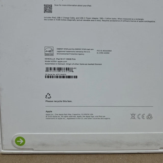 APPLE IPAD 11TH Gen • A16 • 11-inch • 128GB • Wi-Fi • Pink $485.56 ...