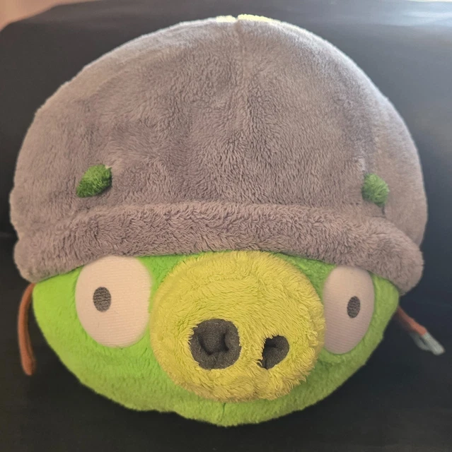 ANGRY BIRDS ROUND Plush Helmet Corporal Soldier Pig TCC Global Rovio ...