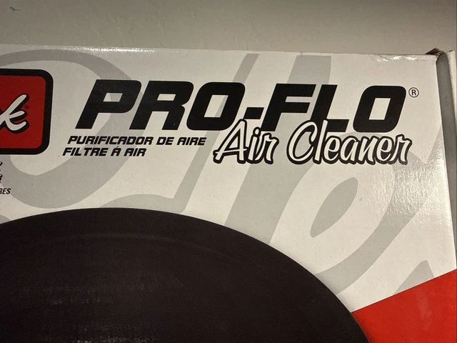 EDELBROCK PRO-FLO 1223 Black 3" Round Air Filter Element, 14" Diameter ...