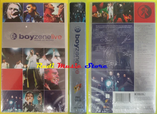 VHS BOYZONE LIVE Where we belong SEALED 1998 VVL 058 668-3 NO CD LP DVD ...