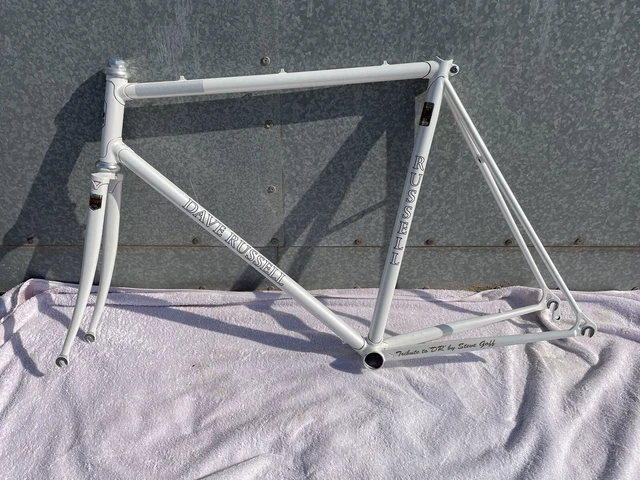 DAVE RUSSELL 54CM Steel TT Racing Frame -Reynolds 531 PRO £234.72 ...