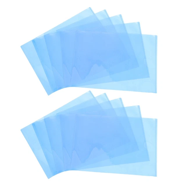 30PCS L TYPE Folders: Letter Size Clear Folders Project Pockets Paper ...