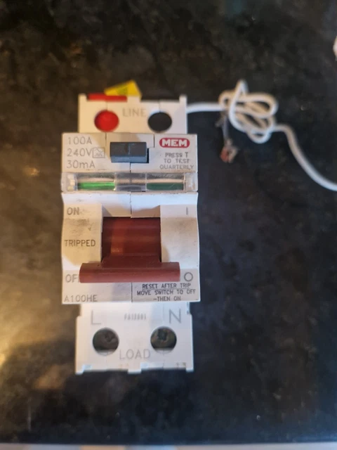 MEM 100A 30MA Double Pole RCD Type A AD100HE 240v 10KA £27.37 - PicClick UK