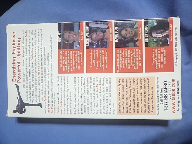 TAE BO : The Ultimate Total Body Workout w/ Billy Blanks - red tape ...
