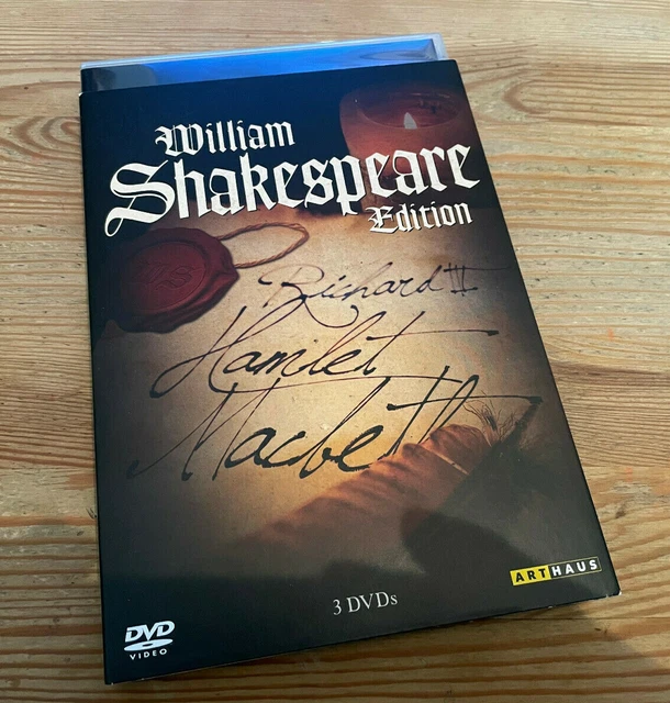DVD FILM WILLIAM Shakespeare Edition 3 DVDs (FSK 16/288min) ARTHAUS EUR ...