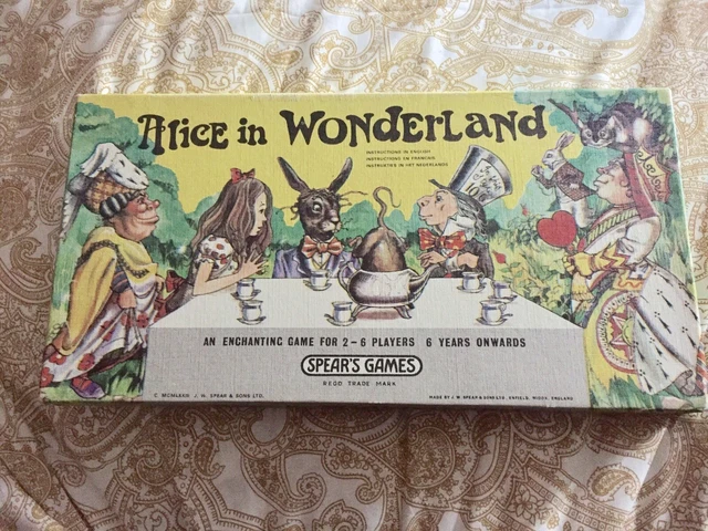 SPEARS GAMES ALICE In Wonderland Board Game. Vintage. Good Condition. £ ...