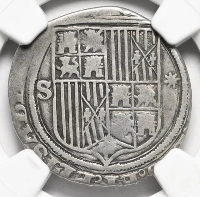 SPAIN FERDINAND V & Isabella I 1469-1504 Colonial Silver Real, Seville ...