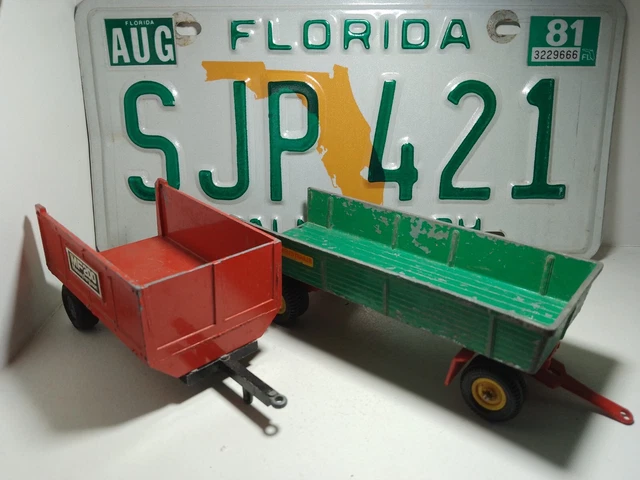 VINTAGE BRITAINS MASSEY Ferguson MF200 & 8 Wheel Trailers 1/32 Scale ...