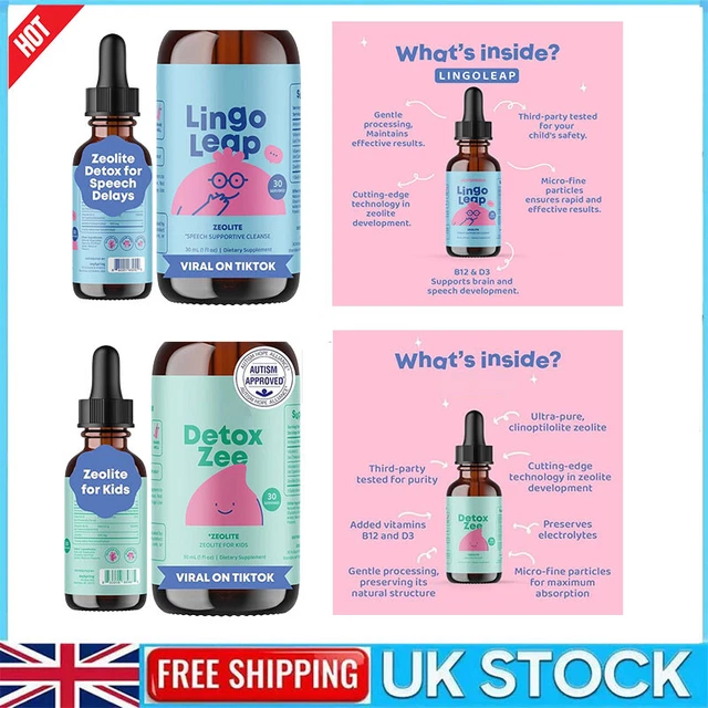 LINGO LEAP | Detox Zee Children's -Drops Zeolite Detox for Speech ...