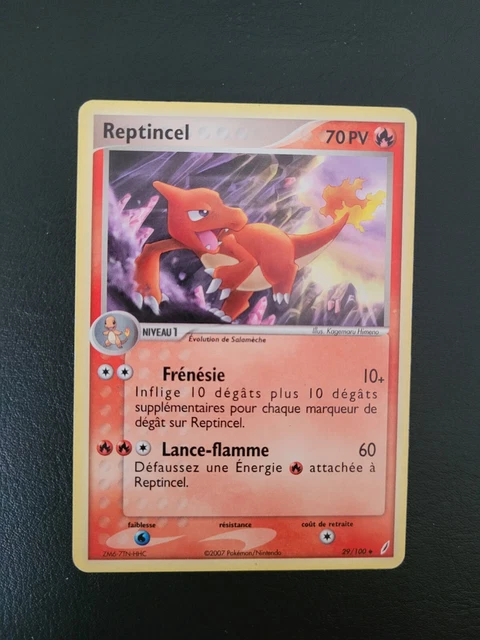 CARTE POKÉMON - Blox ex - Gardiens de cristal - Reptincel 29/100 - FR EUR 3,00 - PicClick FR