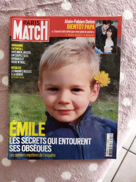 REVUE*PARIS MATCH*ALAIN-FABIEN DELON/MARIANNE FAITHFULL/MICK JAGGER ...