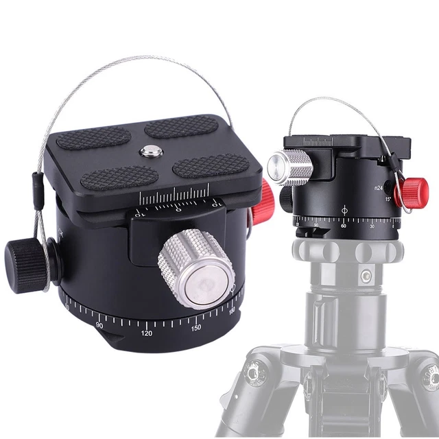 360 DEGREE PANORAMIC 5 Stops Click Indexing Rotator Ball Head For ...