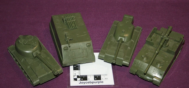 4 AIRFIX ATTACK Force Poly Tanks: M48, SPG, APC & Pershing Tank HO/OO ...