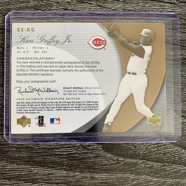KEN GRIFFEY JR. 2005 Ultimate Collection Signature Supremacy AUTO #SS ...