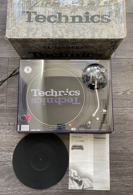TECHNICS SL-1210 M3D Turntable With Original Lid Needle & Slipmat - MK3 ...