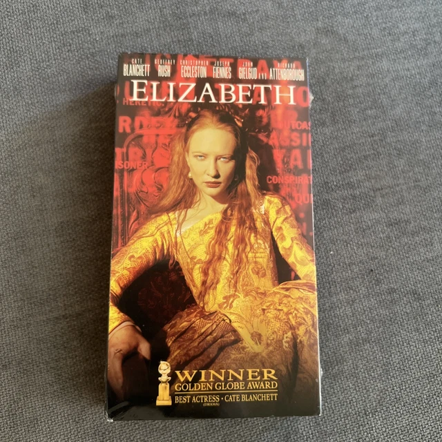 ELIZABETH (VHS, 1999) Golden Globe Winner Cate Blanchett New Sealed ...