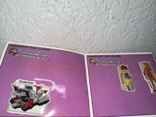 1985 THUNDERCATS STICKER Album Book With Puffy Stickers inside £26.75 ...