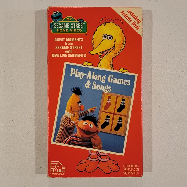 SESAME STREET - Play-Along Games & Songs VHS 1986 FAMILY CHILDREN'S ...