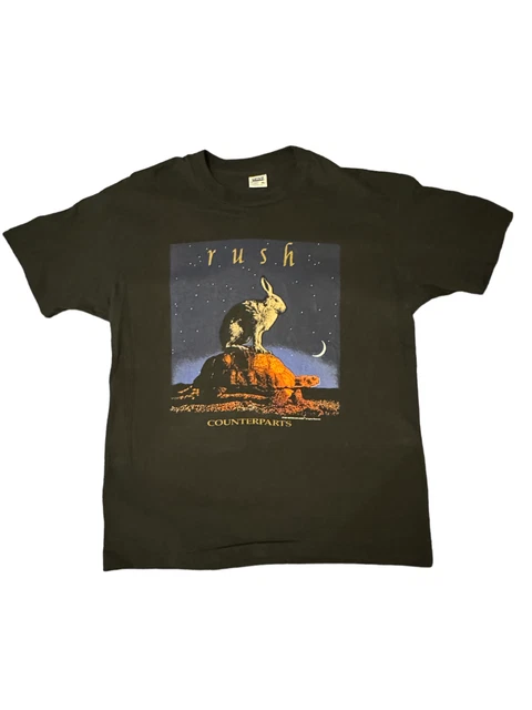 RARE VINTAGE RUSH Counterparts 1993 Concert Tour T-Shirt (XL) $250.00 ...