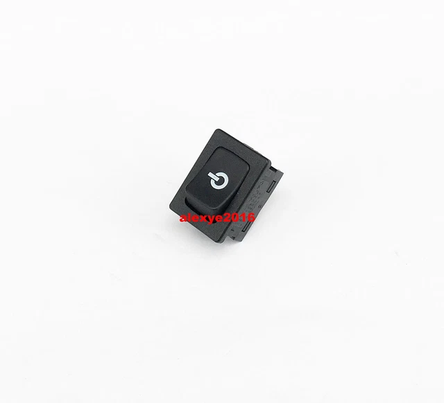 1 PIÈCE INTERRUPTEUR Power Rocker marche/arrêt noir CRT-1115-R débloqué ...
