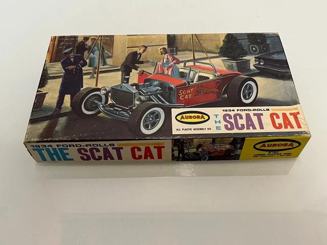 RARE 1934 FORD parts custom hot rod with motor Aurora model kit from ...
