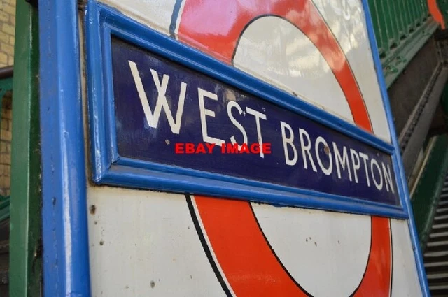 PHOTO LONDON Underground West Brompton Sign $2.15 - PicClick