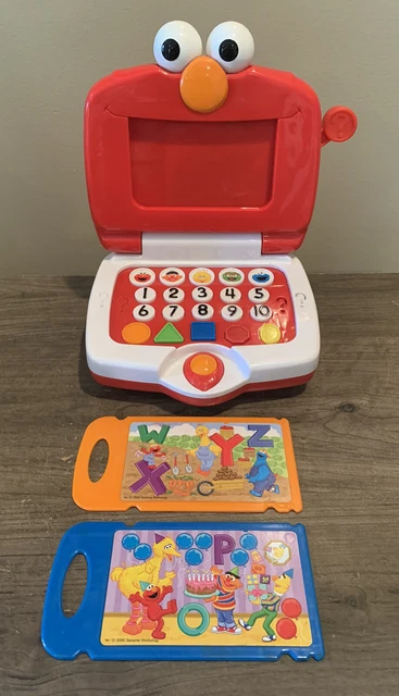 SESAME STREET ELMO Learning Fun Laptop With 2 Cards $29.95 - PicClick