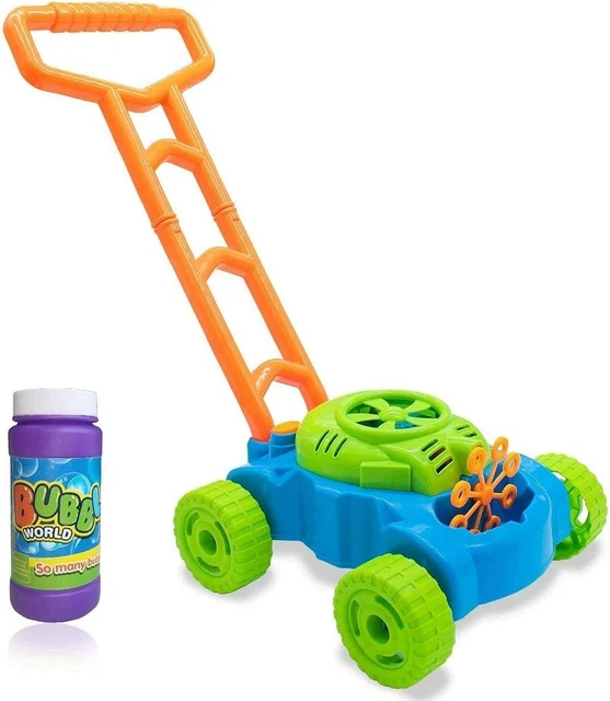 RAM© BUBBLE MOWER Kids Pretend Play Garden Bubble Mower Toy £9.95 ...