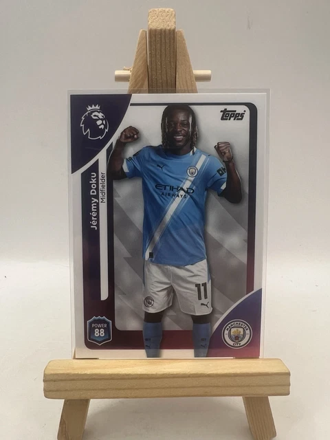 TOPPS PREMIER LEAGUE 2026 25/26 Jeremy Doku Manchester City Base Card £ ...