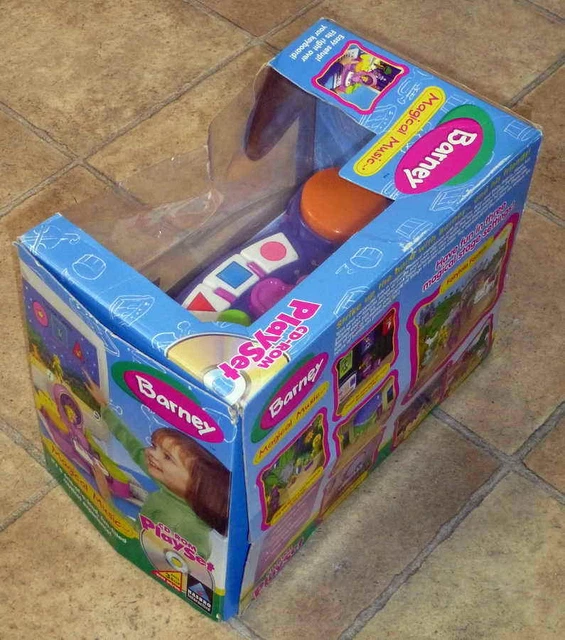 2000 HASBRO BARNEY Magical Music CD-ROM Playset - New In Opened Box $19 ...