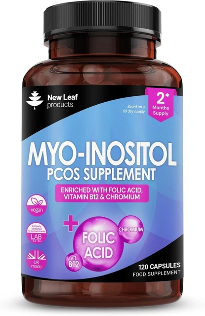 MYO-INOSITOL PCOS SUPPLEMENT - Myo Inositol Capsules + Folic Acid B12 ...