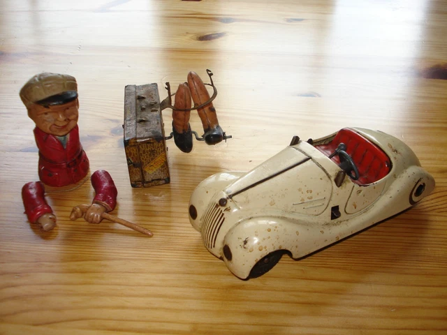 SCHUCO EXAMICO 4001 & C.K. Trademark wind-up Man vintage rare toys. £23 ...