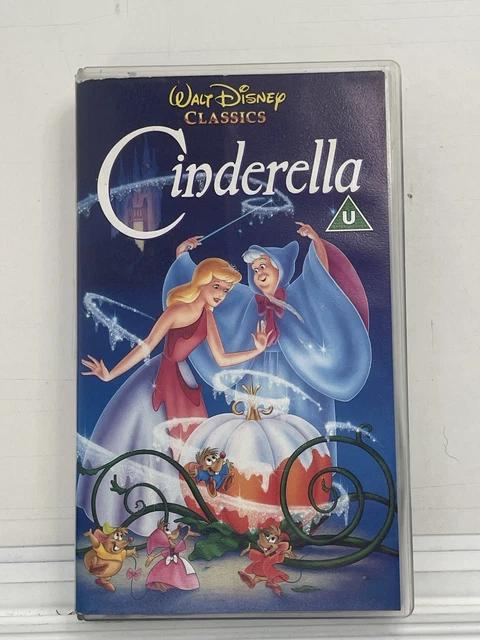 DISNEY CLASSICS CINDERELLA VHS Tape Walt Disney Animation Universal U ...