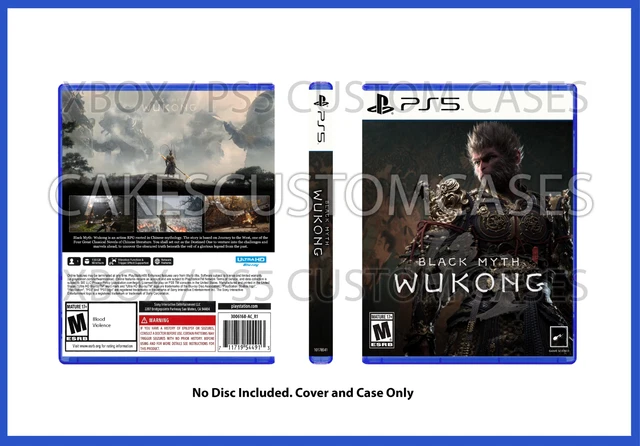 CUSTM REPLACEMENT CASE NO DISC Black Myth Wukong PS5 NO GAME £12.58 ...