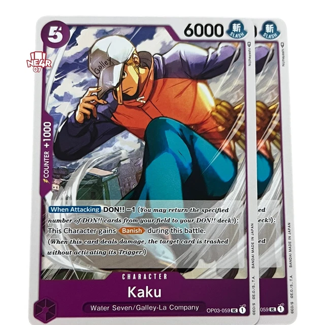 ONE PIECE CARD Pillars Of Strength Eng Op03-059 Kaku UC Set X 2 £1.00 - PicClick UK